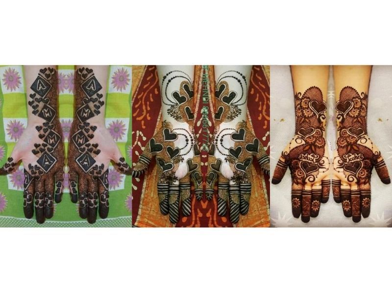 25 Simple And Easy Heart Henna Designs | Fabbon