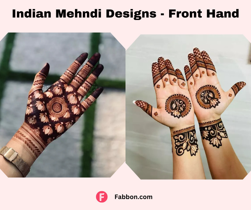 33 New Indian Mehndi Designs For Front Hand | Fabbon