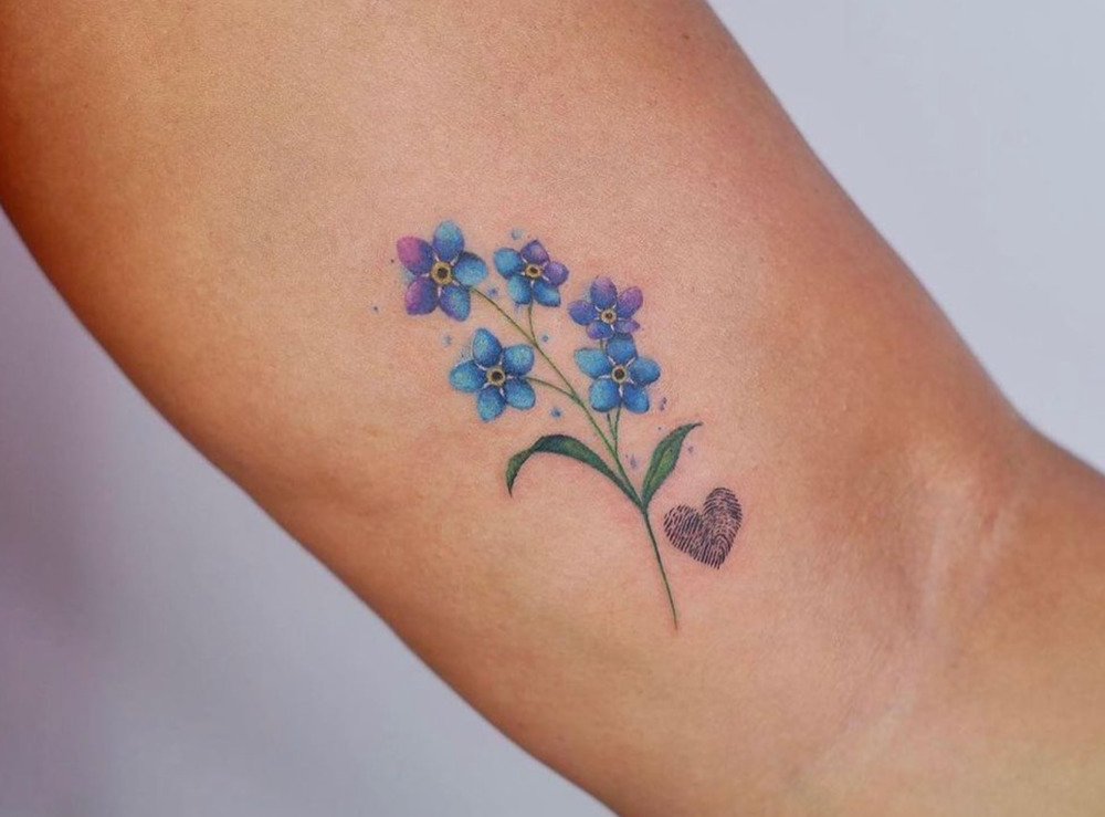 Forget Me Not Tattoo Meaning And Symbolism - Full Guide | Fabbon
