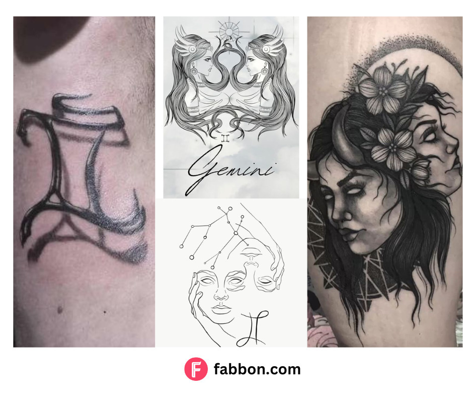 25 Unique Gemini Tattoos For Your Next Zodiac Ink | Fabbon