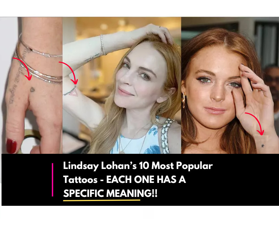 Lindsay Lohan Triad Tattoos