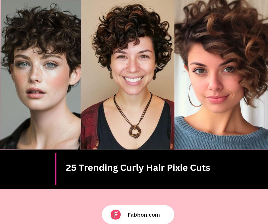25 Curly Hair Pixie Cuts Trending In 2025 | Fabbon