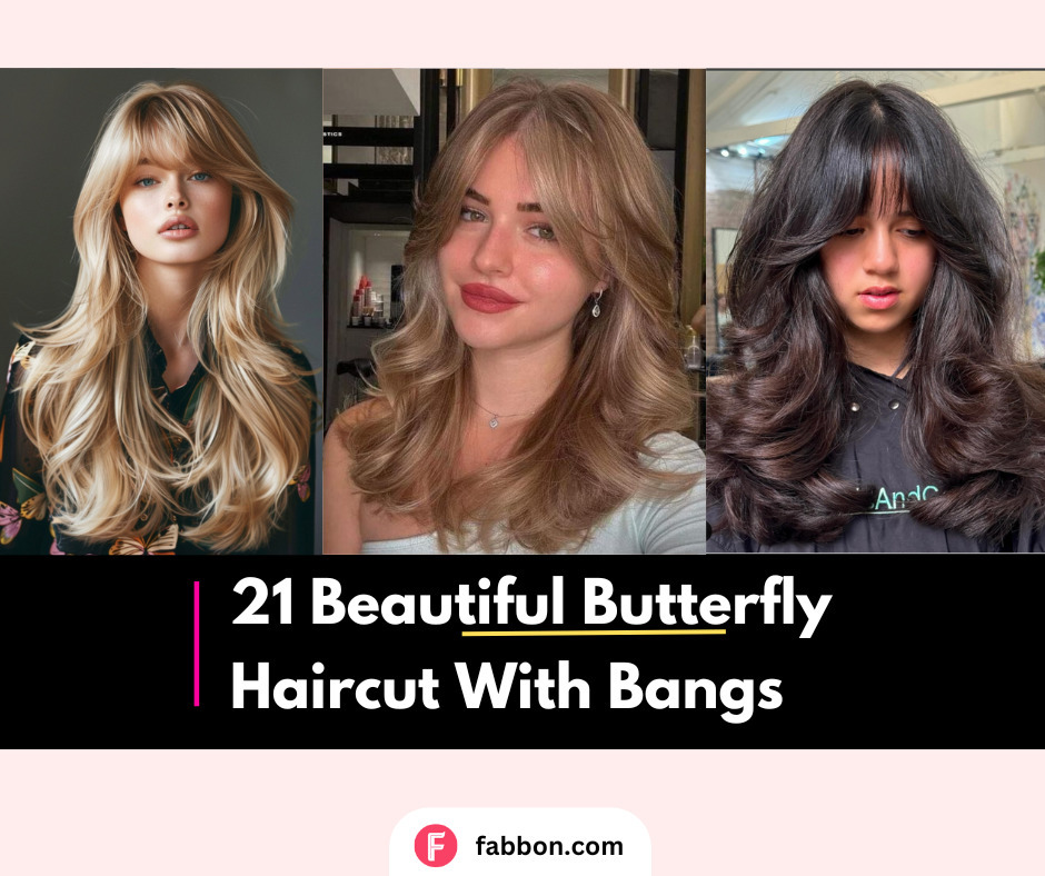 21 Beautiful Butterfly Haircuts With Bangs | Fabbon