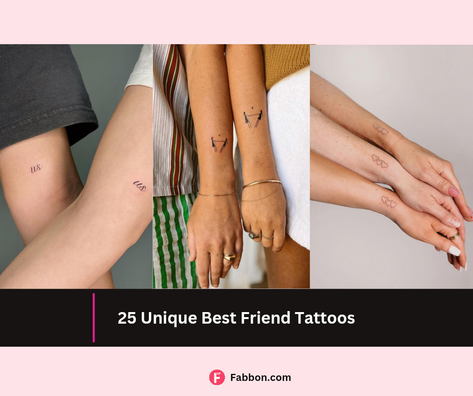 25 Unique Best Friend Tattoos | Fabbon