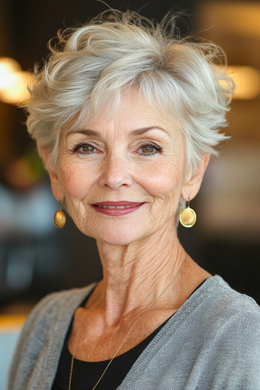 25 Stunning Short Hairstyles For Women Over 70 Fabbon