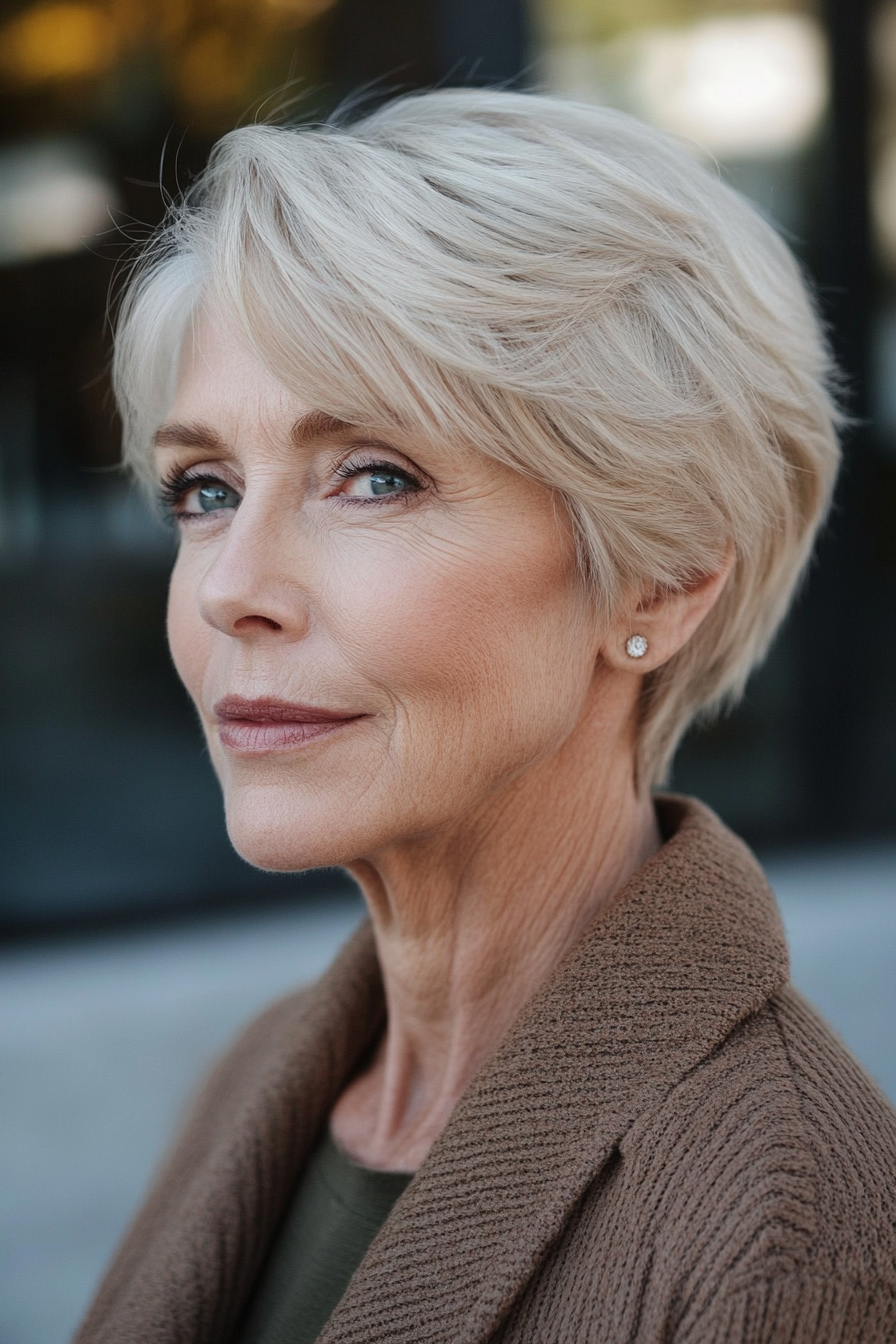 21 Stunning Short Hairstyles For Women Over 70 Fabbon